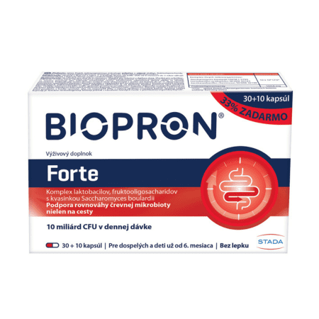 BIOPRON Forte 30 + 10 kapsúl | Vitamíny a minerály