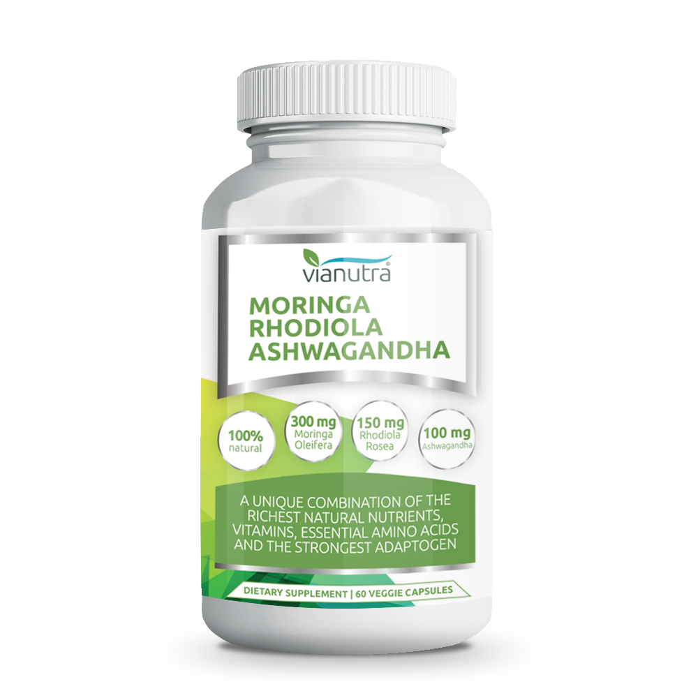 Vianutra Moringa, Rhodiola & Ashwagandha | Vitamíny a minerály